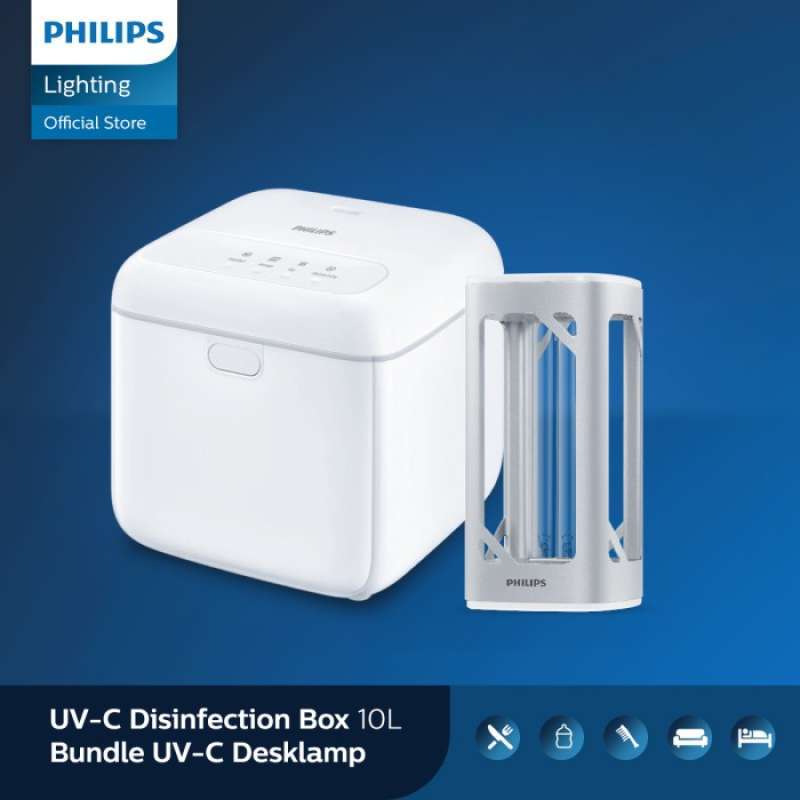 Promo Philips Bundling Uvc Disinfection Box 10L + Uvc Desk Lamp Diskon 3% di Seller SN Market ...