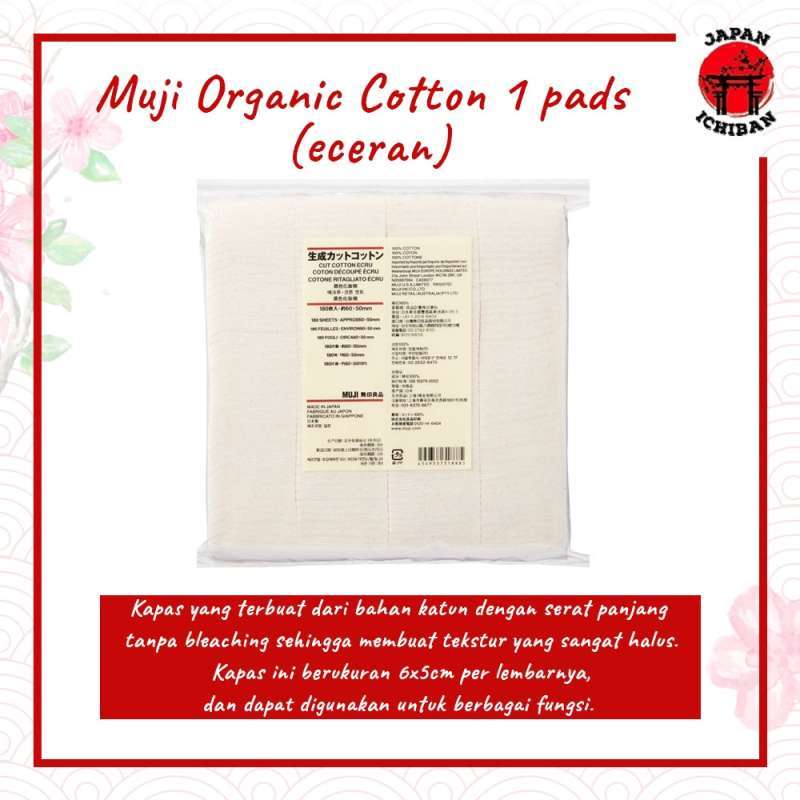 Jual Muji Organic Cotton (kapas Muji) Eceran Per Lembar / Pad Original ...