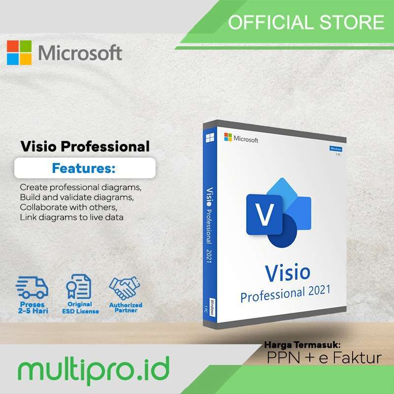 Jual Visio Professional License Original Murah - Harga Diskon Mei 2024 ...