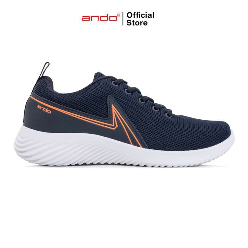 Jual Ando Official Sepatu Sneakers Boaz Pria Dewasa - Biru Tua di Seller Ando Official Store ...