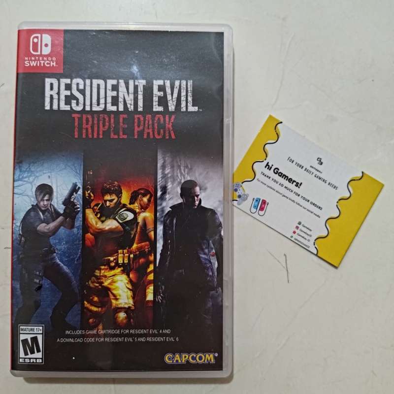 Jual Nintendo Switch Resident Evil Triple Pack ( RE 4 5 6 ...
