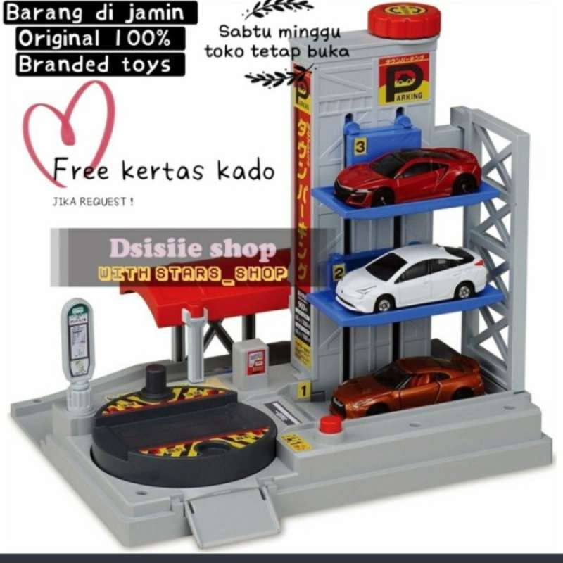 Promo Tomica Takara Tomy Story Car Park Trackable Parking Garage Set ...