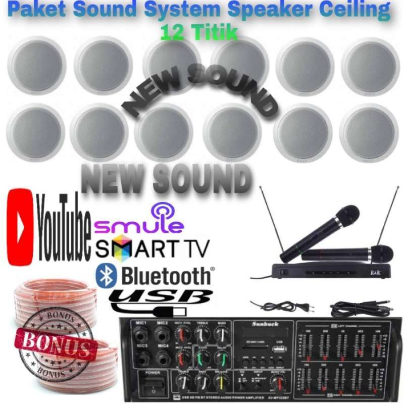 Promo Paket Sound System Speaker Ceiling Toa Toa Original Ceiling 12 ...