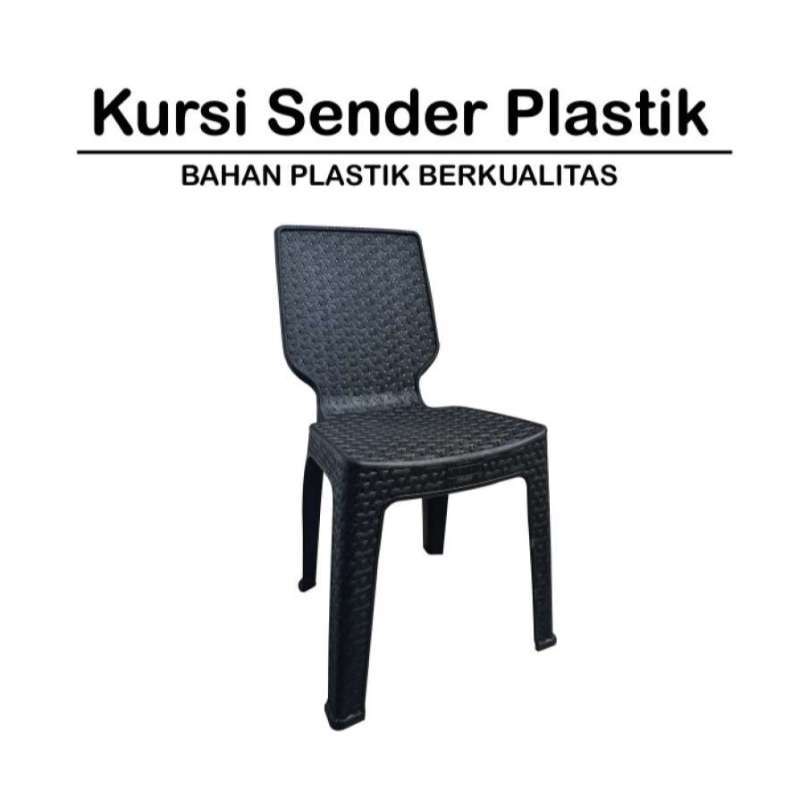Jual Kursi Sender Kursi Makan Bangku Taman Motif Anyaman Hitam Di