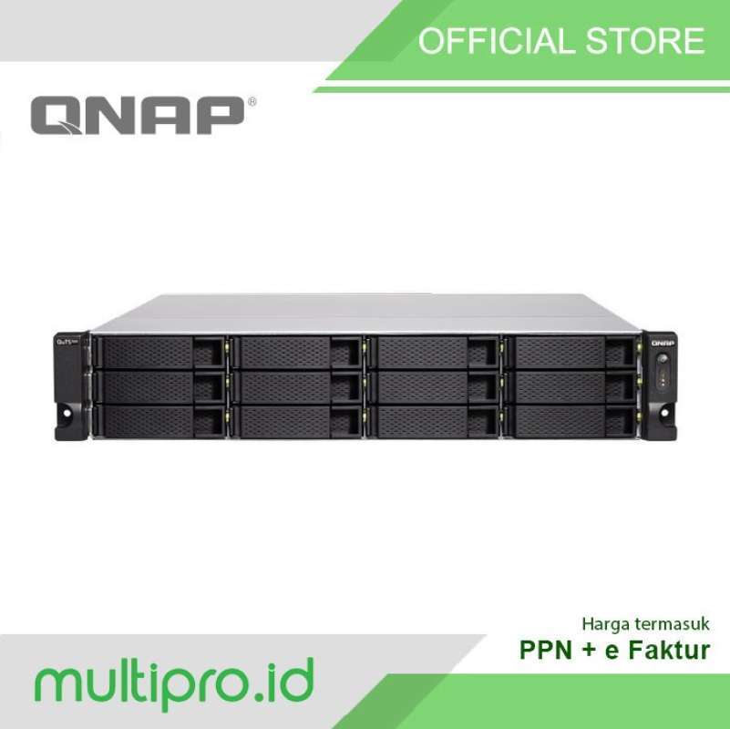 Jual QNAP TS-h1283XU-RP-E2236-32G 12-Bay Rackmount NAS Server Storage ...