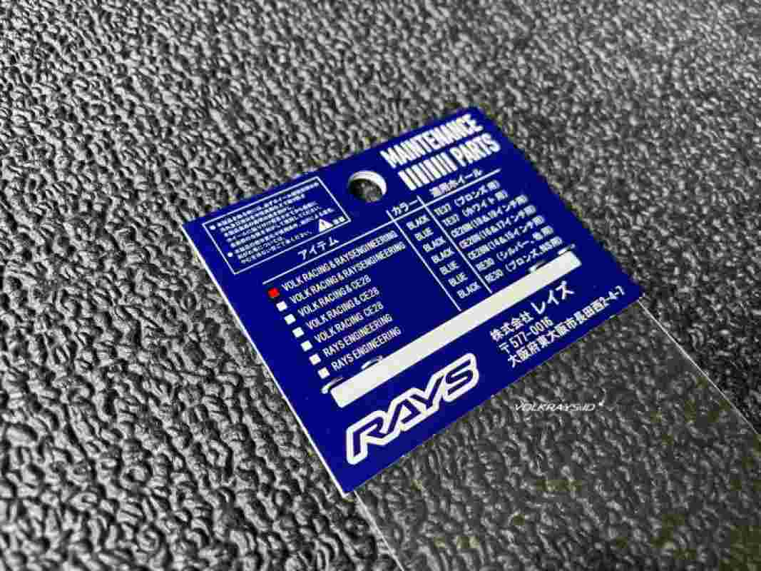 Jual Rays Volk Racing Te37 Maintenance Sticker Original Made In Japan ...