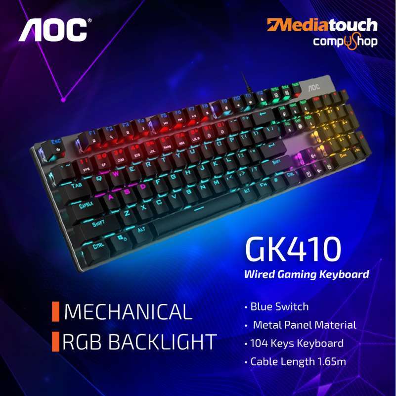 Jual AOC GK410 - Mechanical Gaming Keyboard - Original di Seller ...