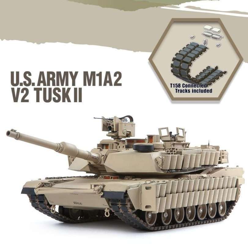 Promo Model Kit Academy U.s Army M1a2 V2 Tusk Ii 1/35 13504 Diskon 40% ...