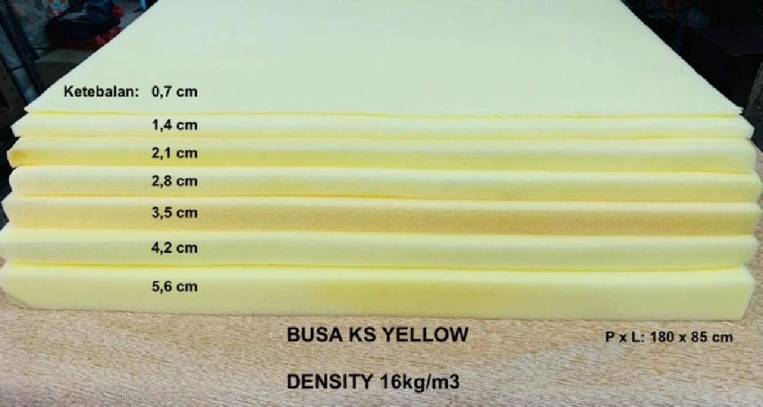 Jual Busa Spon Sponge Ks Kuning Kasur, Sofa, Jok, Matras, Matrass Di ...