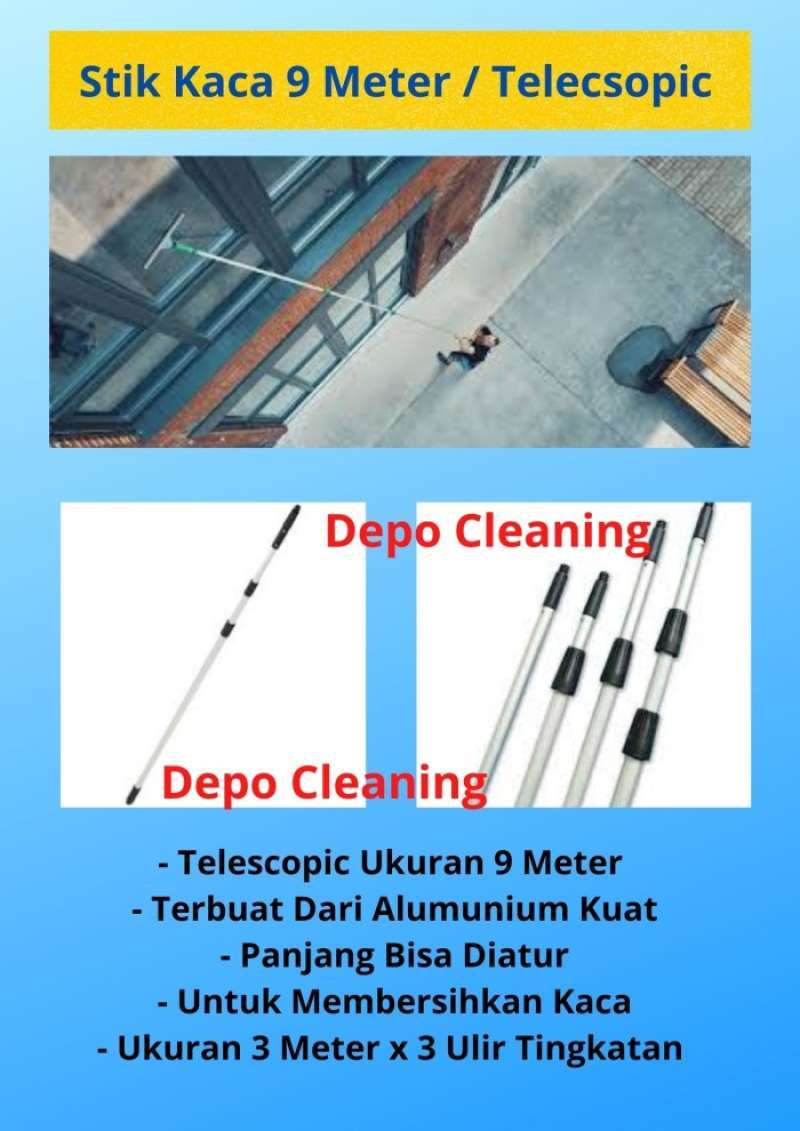 Promo Stick Alumunium 9 Meter (Telescopic 3M x 3 Step)harga per pcs ...