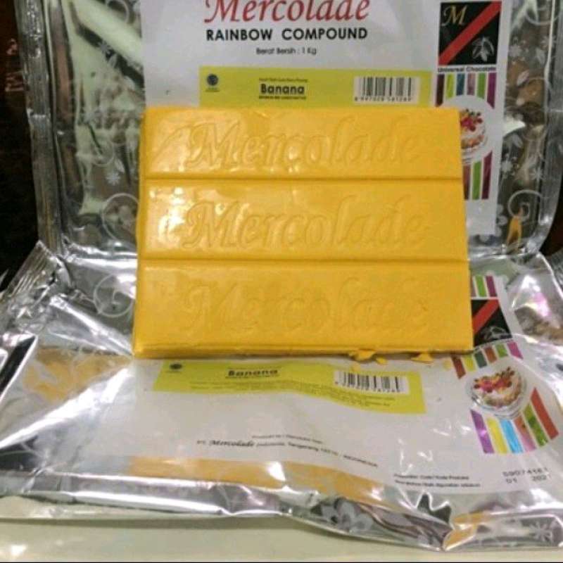 Jual Mercolade Banana 1kg Cokelat Rainbow Compound - Cokelat Batangan ...