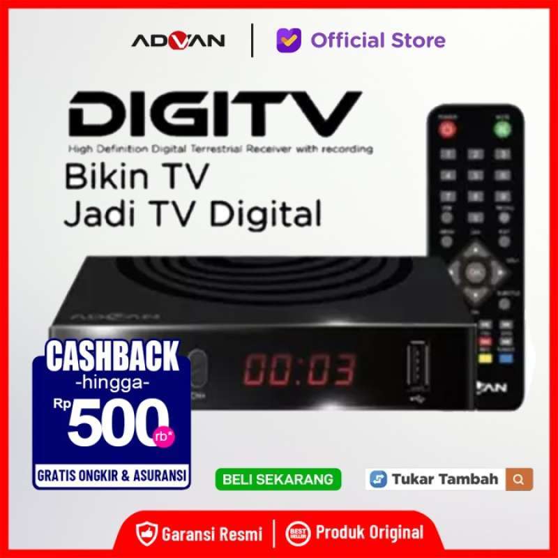 Jual Advan Digipro Digital Tv Converter Set Tv Box Digital Full Hd Di ...