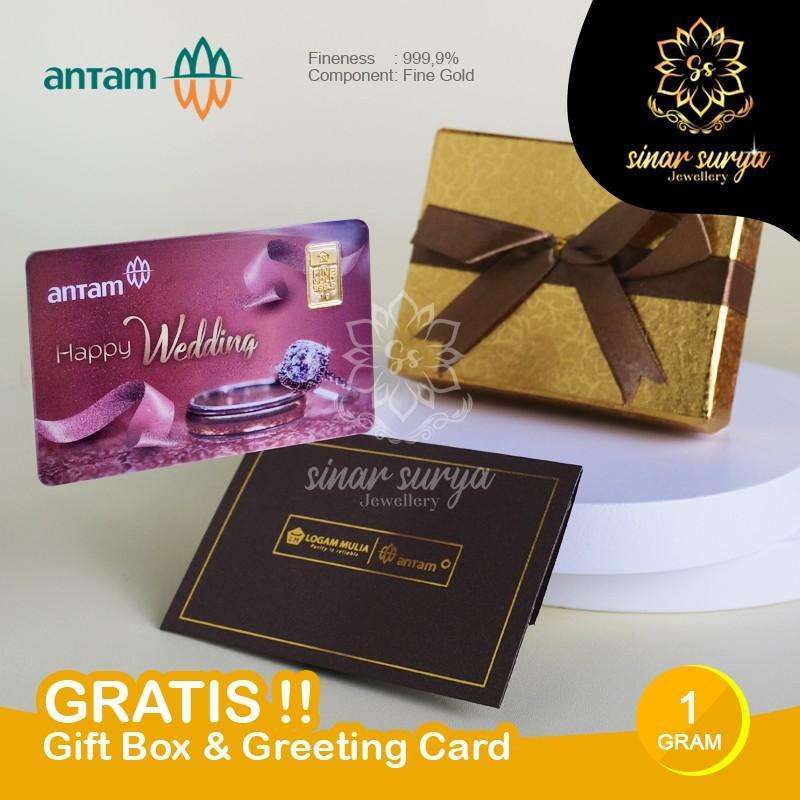 Promo Kartu Ucapan Happy Wedding Coklat Bonus 1 G Diskon 4% Di Seller Ss Jewelry - Indra Kasih ...