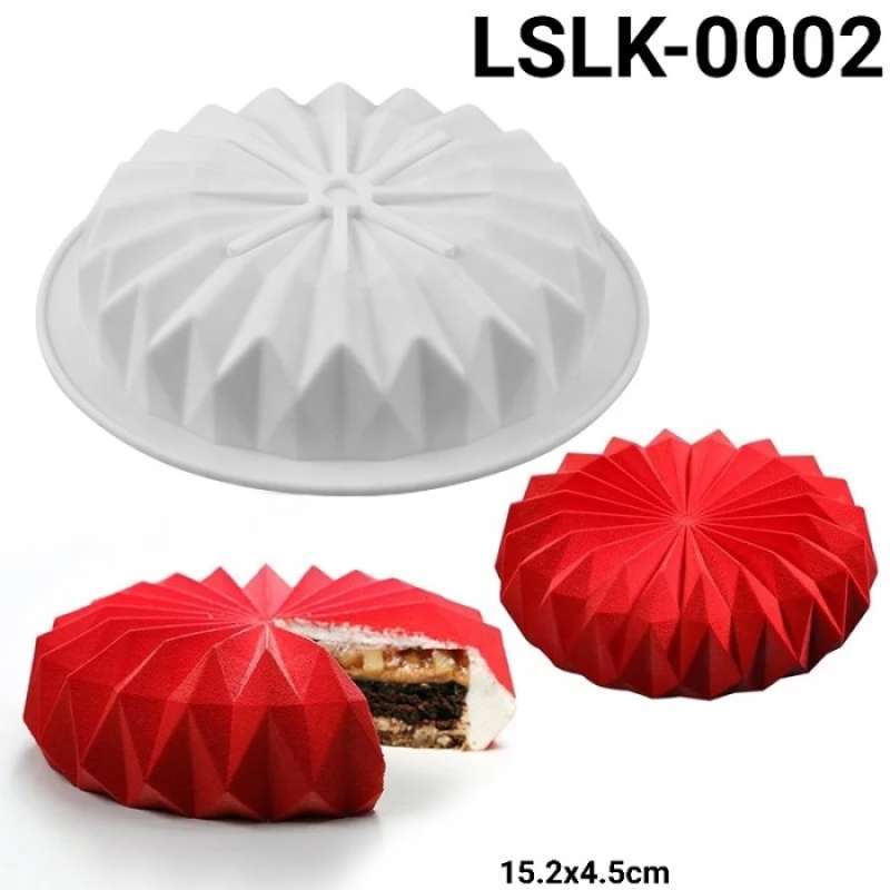 Promo LSLK-0002 Cetakan loyang pudding silikon entremet cake single ...