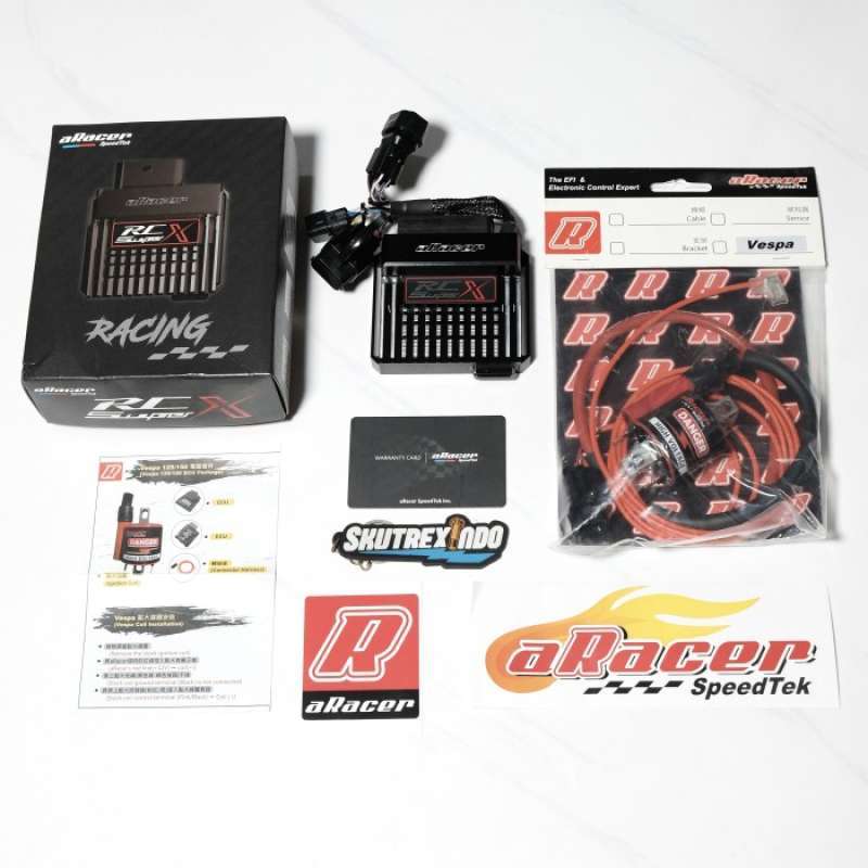 Promo ECU Racing aRacer SpeedTek RC Super X + Koil Vespa Sprint Prima S ...