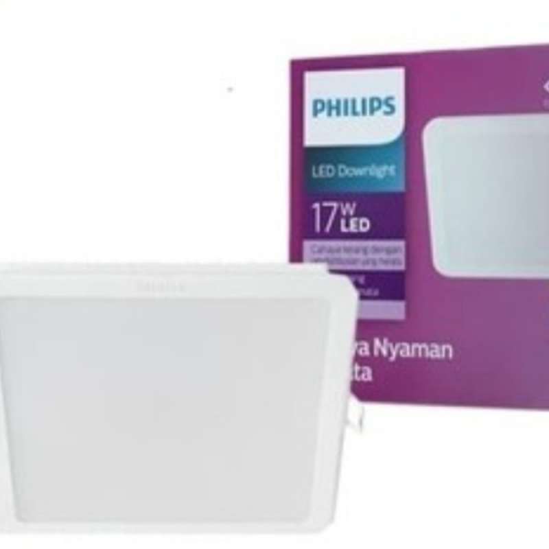 Jual Downlight Philips Led 17 Watt Meson Kotak Squer Inbow-6500K Putih ...