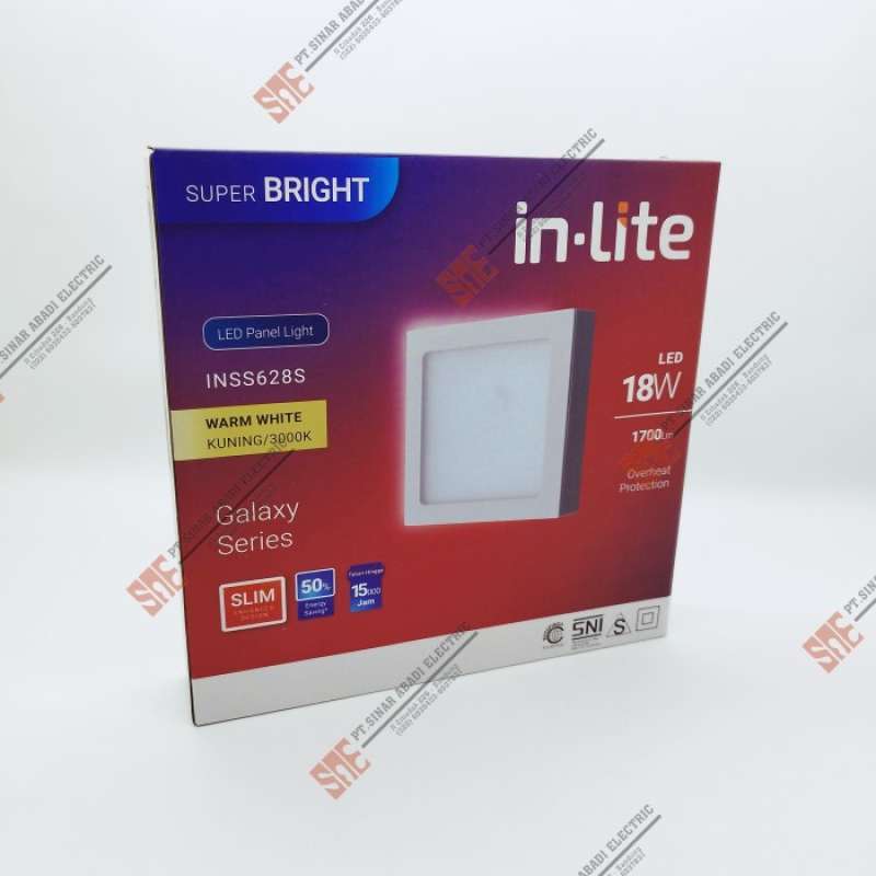 Promo Lampu Downlight Led Inlite 18 Watt Outbow 3000K/6500K In Lite ...