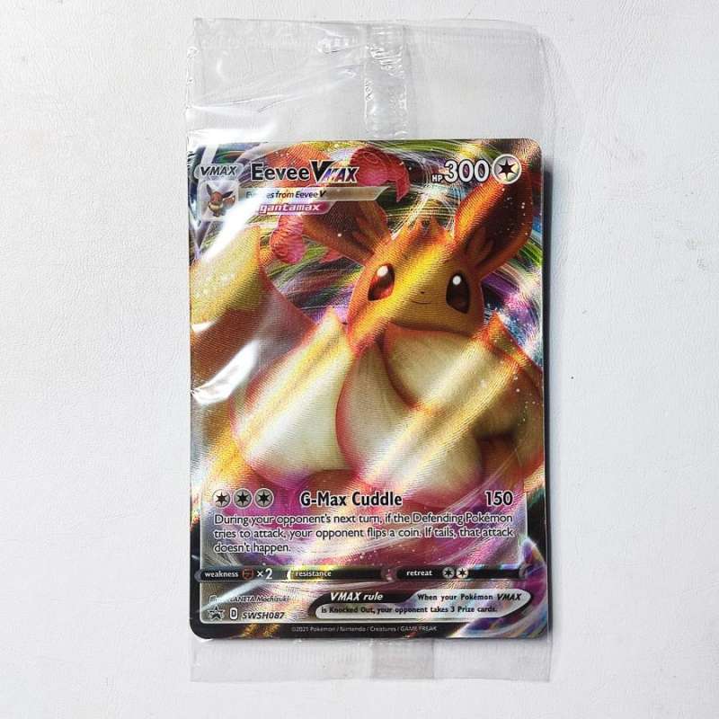 Jual Eevee Vmax (sealed) Swsh087 - Full Art Promo Pokemon Card Tcg Di ...
