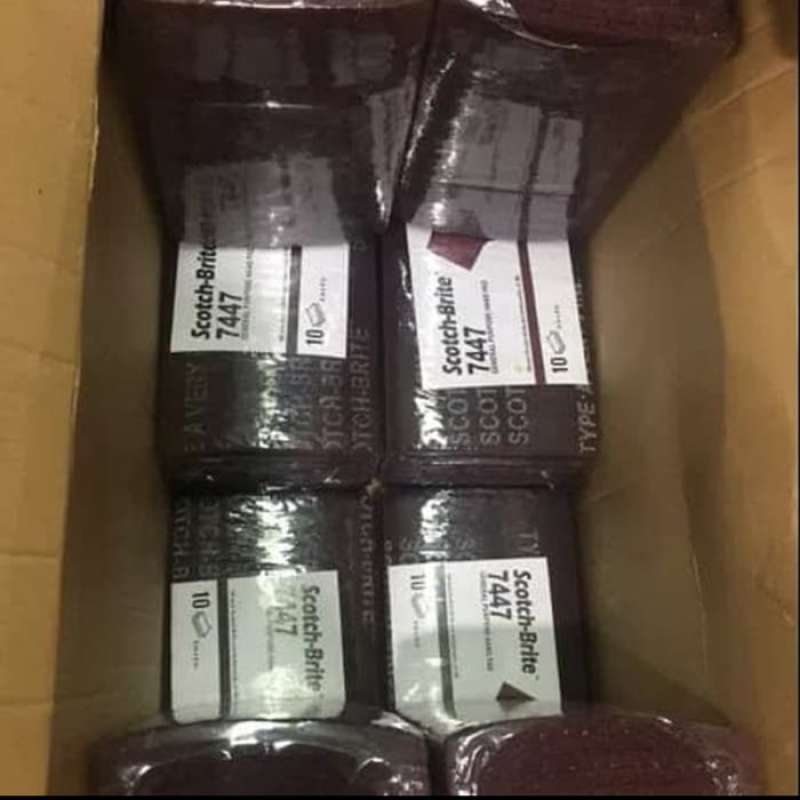 Promo scotch Brite 7447/scotch brite maroon 3m 1box isi 10 Diskon 33% di Seller Toko Diranata ...