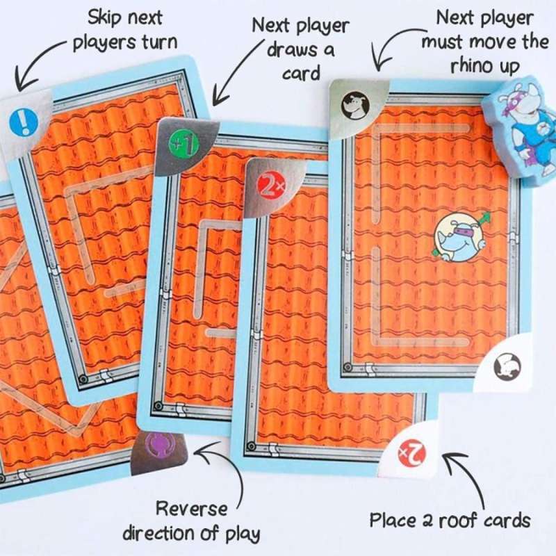 Jual Rhino Hero - Stacking Balancing Card Game Children Educative di ...