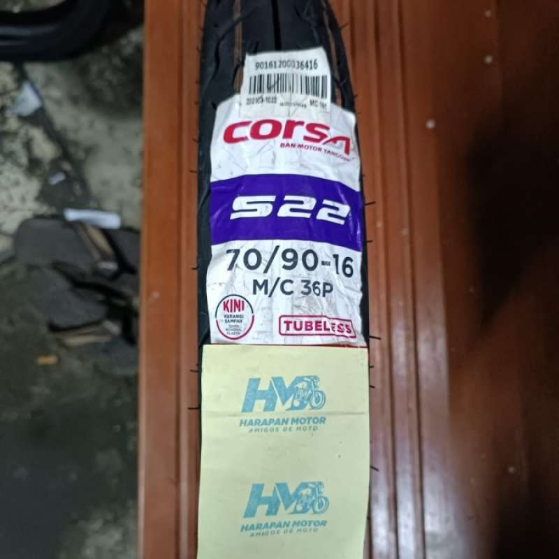 Jual 70/90-16 Corsa S22 - Ban motor ring 16 tubeless Stock Terbaru di ...