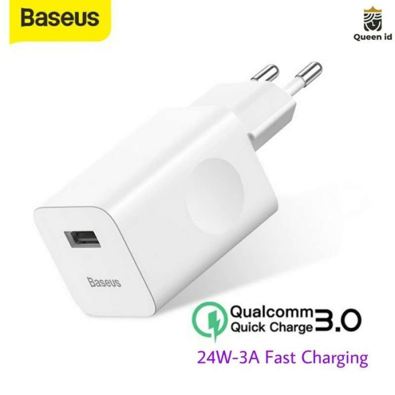 Promo Baseus Charger Adaptor 24W 3A Fast Charging - Quick Charge 3.0 Diskon 1% di Seller QUEEN ...