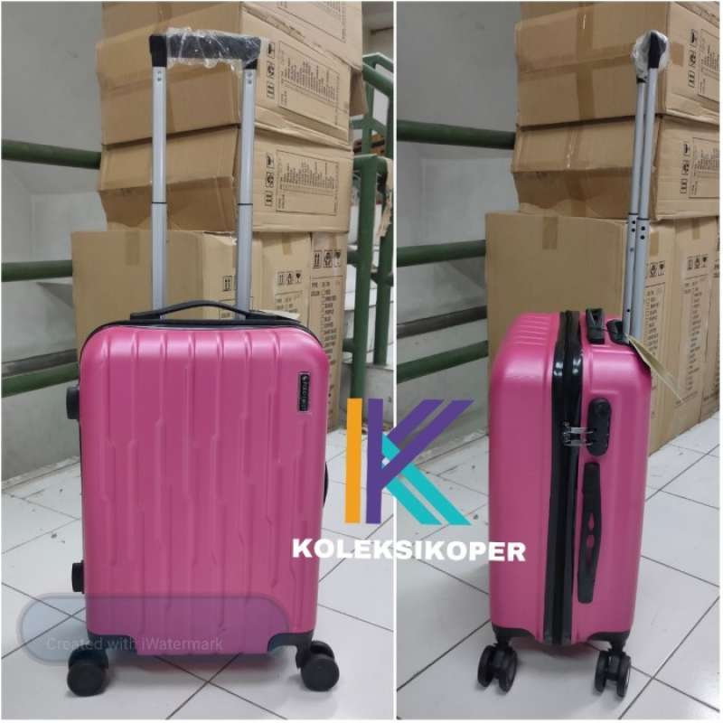 Promo Koper Polo First Viber ABS Pink ukuran Kabin 20 inch roda putar ...