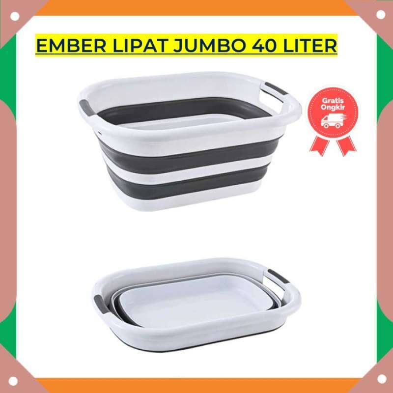 Promo Baskom Ember Lipat Laundry Anti Bocor dan Pecah Ukuran Jumbo 40 ...
