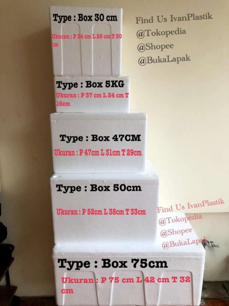 Jual Styrofoam Box Besar Garuda Uk 75cm / Stereofoam Garuda Hard Di ...