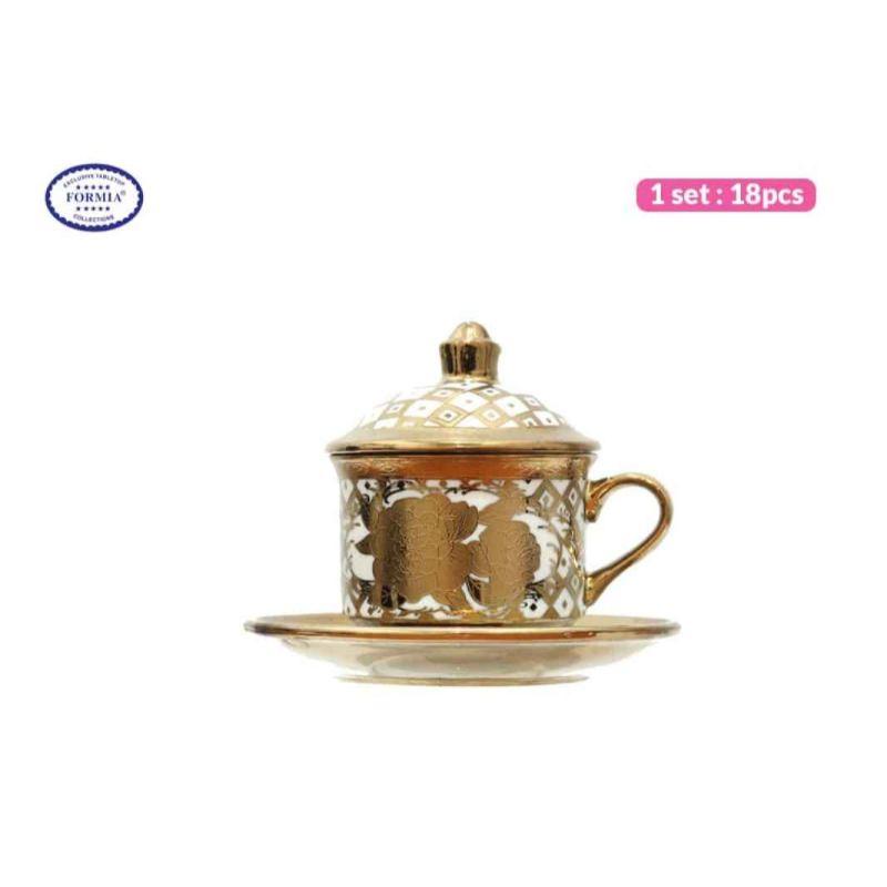 Jual Formia Gelas Kopi/Teh W/Lid Set / 18 pcs di Seller Houseware ...