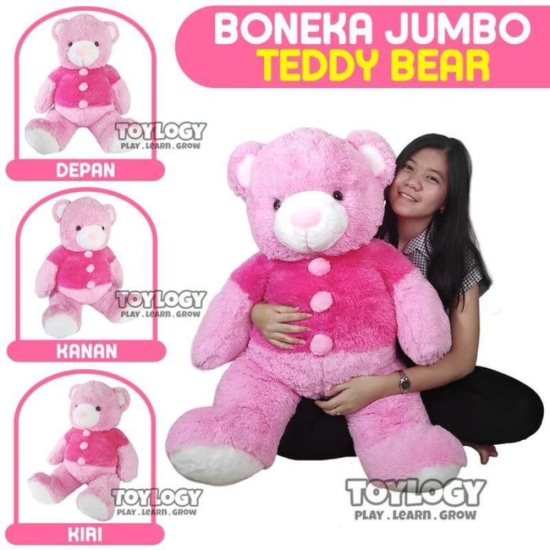 Jual Boneka Beruang Besar Jumbo Merah Jambu Bear Plush Animal Big Doll ...