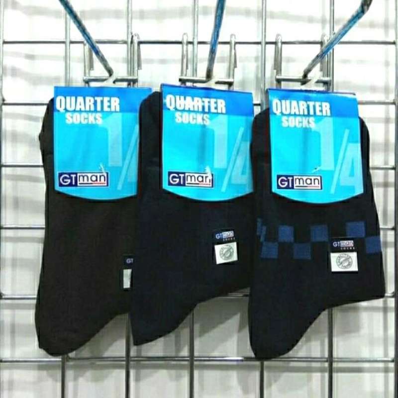Jual Kaos Kaki Pria GTMAN Quarter Socks CCS-Q Isi 1 di Seller Kalos ...