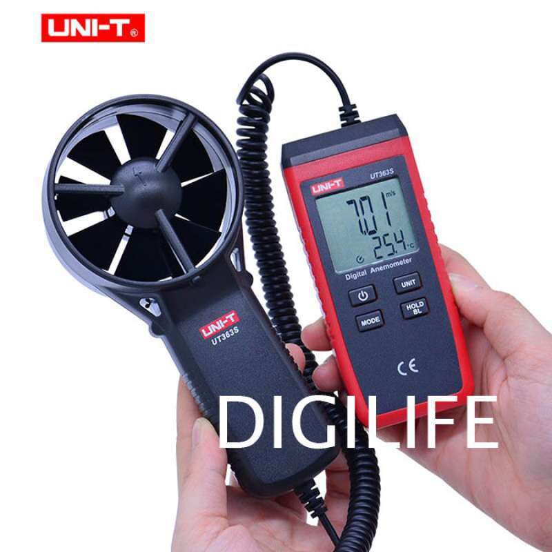 Digital Anemometer - Compact Wind Speed & Temperature Tester With Data ...
