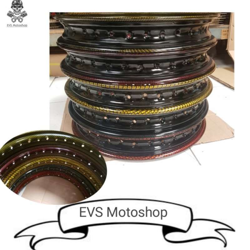 Jual Velg pelek pelk motor mio fino genio vario ring 14 140 carbon di ...