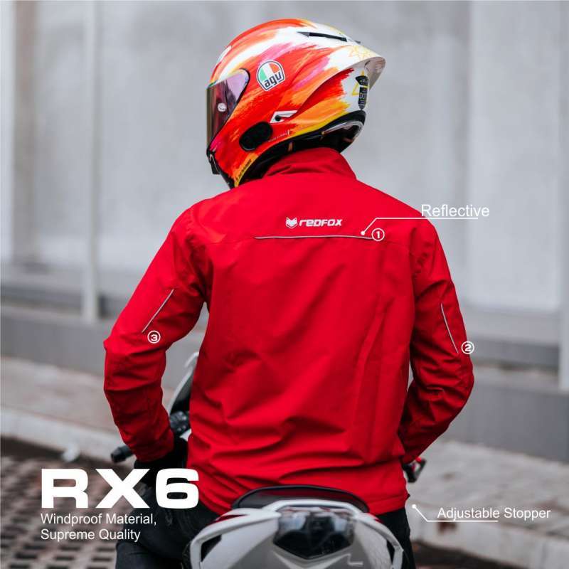 Jual Jaket Motor Harian Pria Anti Angin - RX6 - REDFOX di Seller REDFOX ...