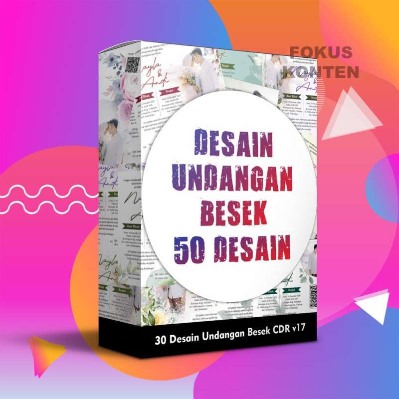 Promo 30 Desain Undangan Besek Cdr V24 Diskon 80% Di Seller Fokus ...