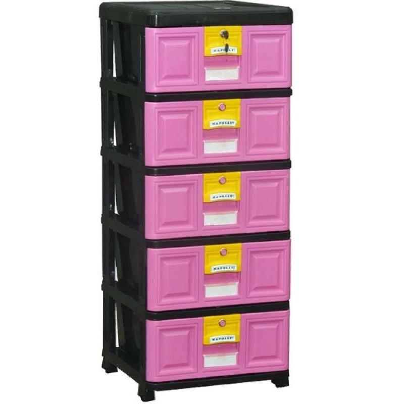 Jual Lemari Laci Plastik Napolly 5 Susun - STA 5000 BK1 di Seller Aizen ...