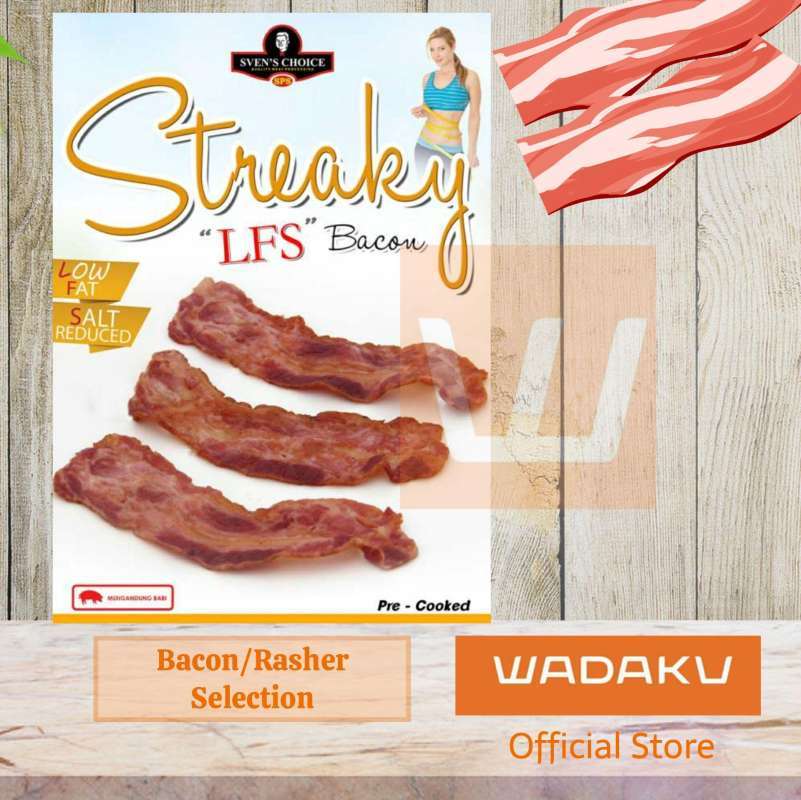 Jual Sven's Choice STREAKY LOW FAT SALT BACON LFS 250g di Seller Wadaku ...