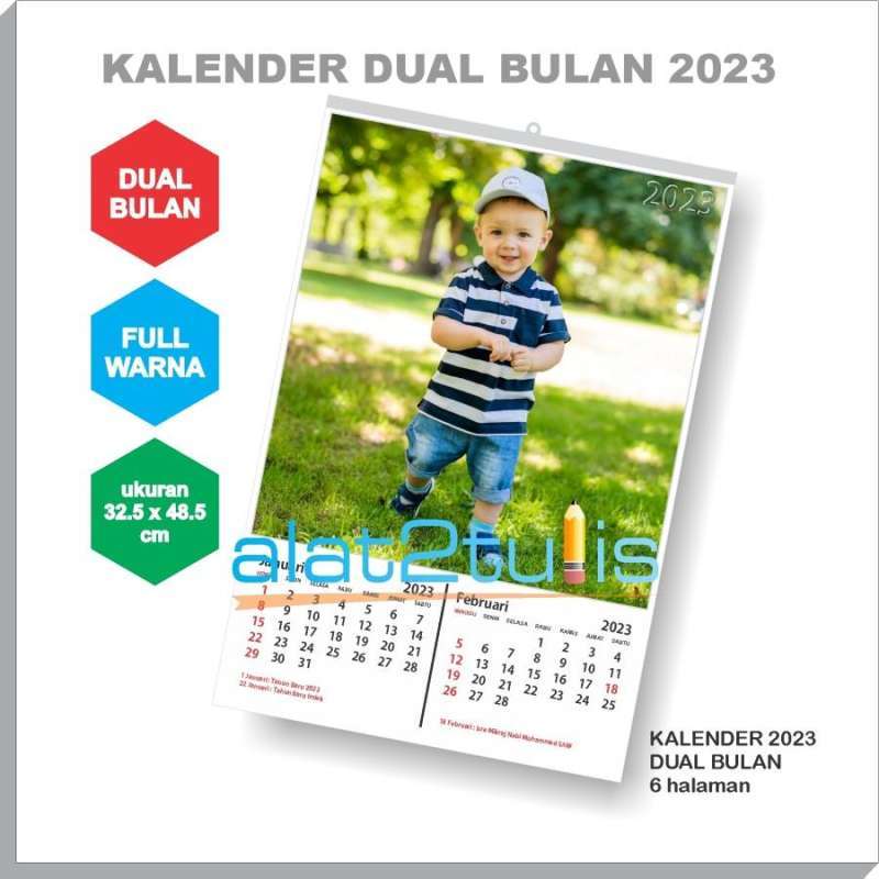 Jual Kalender dinding Dual Bulan custom Foto di Seller alat2tulis ...