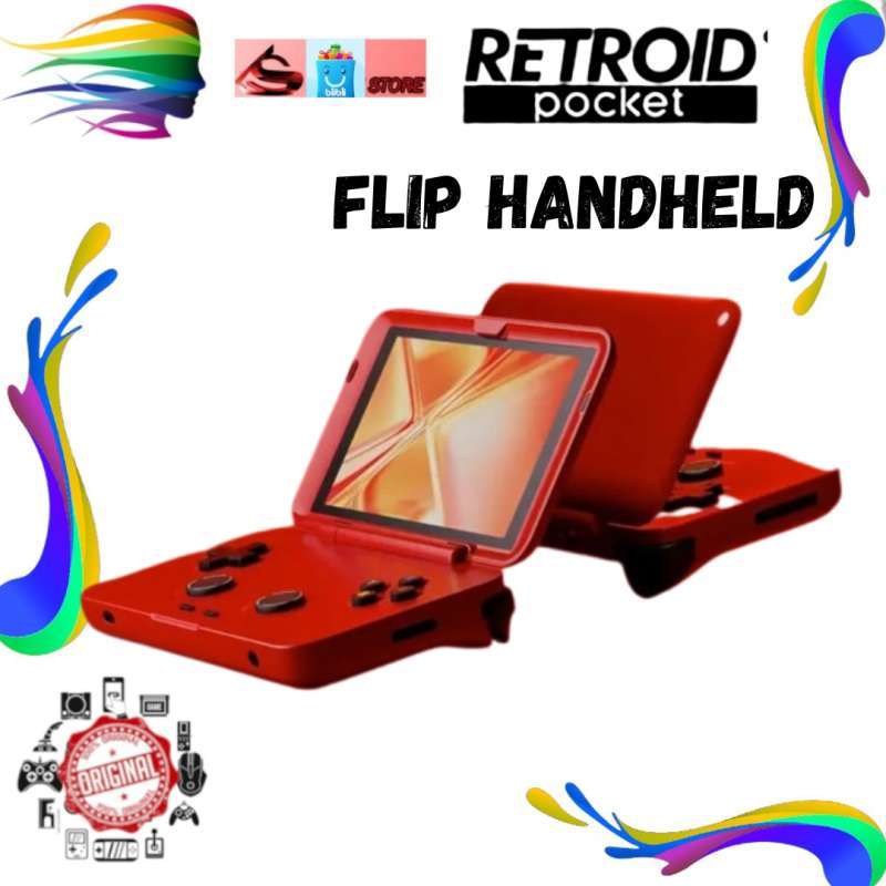 Promo Retroid Pocket Flip Handheld Retro Game Player Android System ...