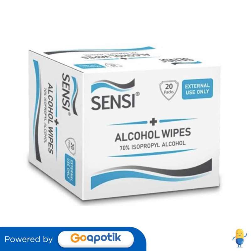Jual SENSI ALCOHOL WIPES BOX 20 PCS di Seller Apotek Astreu Pharma ...