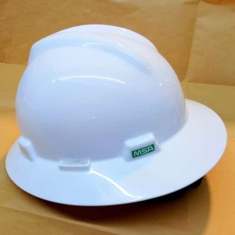 Promo Helm Proyek / Safety Helm / MSA V-Gard Full Brim + Fastrac MSA ...