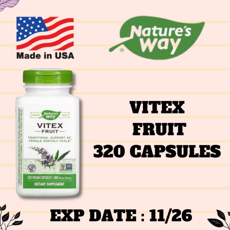 Jual Vitex Fruit 400mg 320 Caps Penyeimbang Siklus Bulanan Wanita di ...