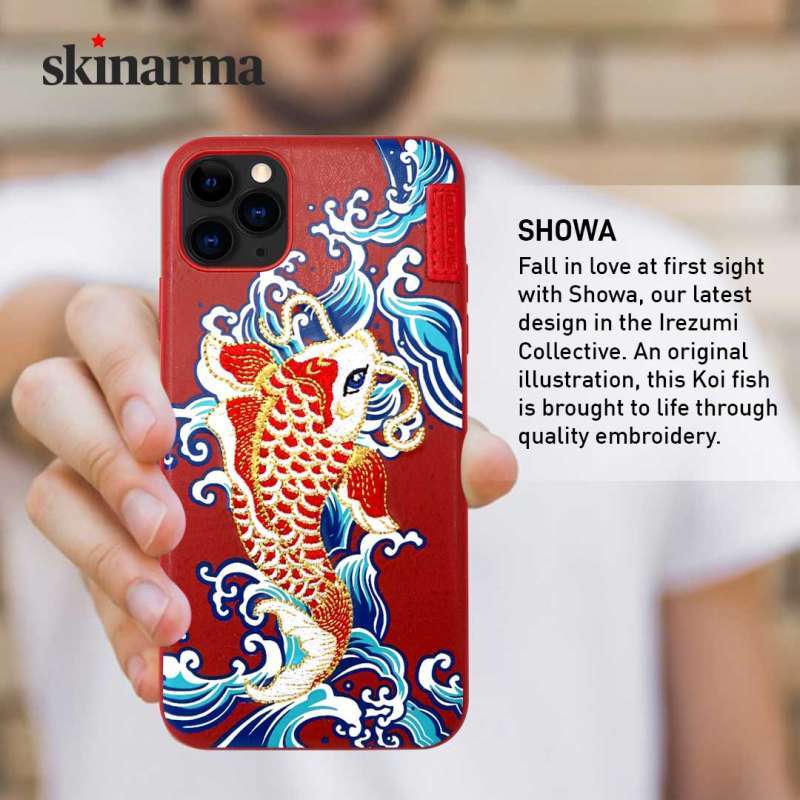 Promo Skinarma - Case Showa Leather Bordir - Casing iPhone 11 / 11 Pro ...