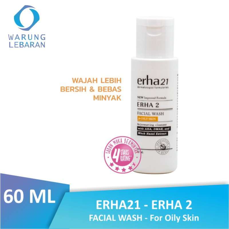 Jual Erha 2 Facial Wash for Oily Skin 60 ml - Sabun Wajah Kulit ...
