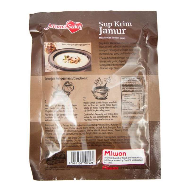 Jual Mamasuka Sup Krim Jamur 50g - Mama Suka Instant Mushroom Cream ...