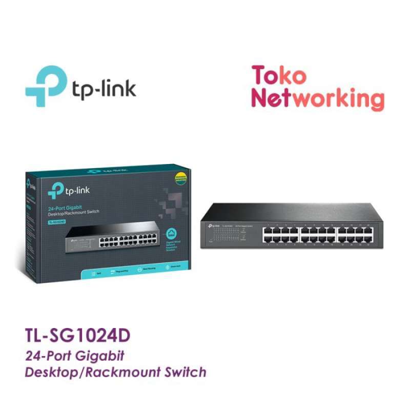 Jual TP-LINK TL-SG1024D 24-Port Gigabit Desktop/Rackmount Switch ...