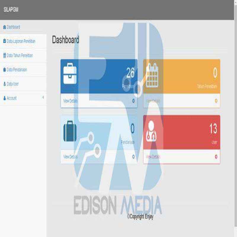 Jual Sistem Informasi Penelitian Berbasis Web Codeigniter Source Code Di Seller P-store Net ...