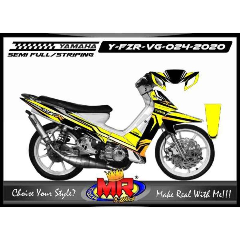 Promo Decal SemiFull Motor Yamaha FIZ R Racing Striping Modifikasi Body ...