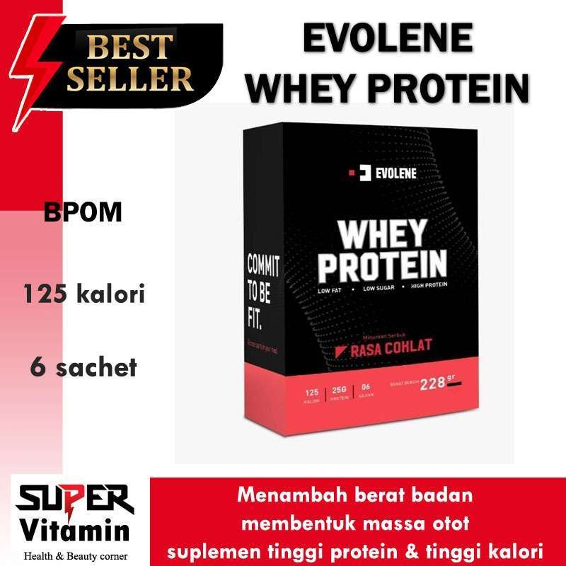 Jual Evolene Whey Protein 6 Sachet Rasa Coklat [228 gr] di Seller Super ...